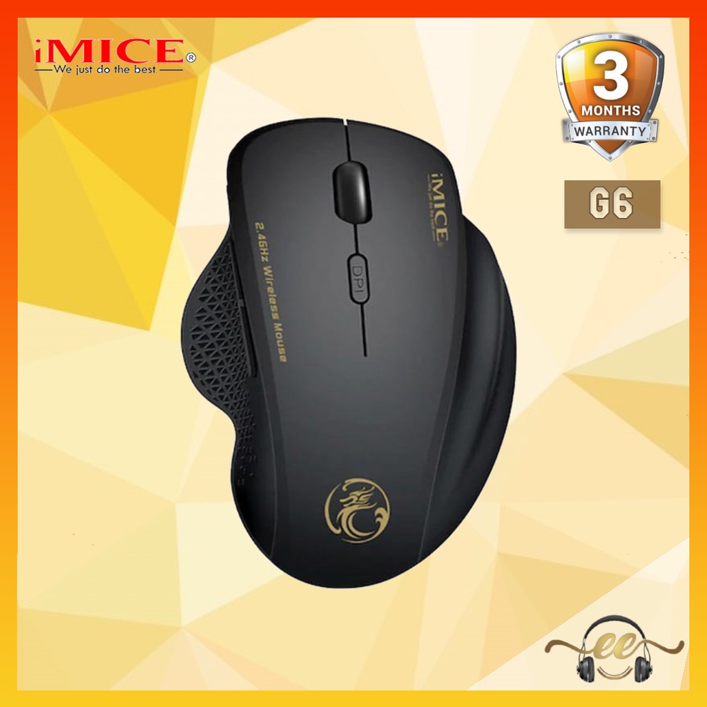 iMICE G6 Mouse 2.4GHz 6 Buttons Ergonomics Wireless Connection Gaming ...