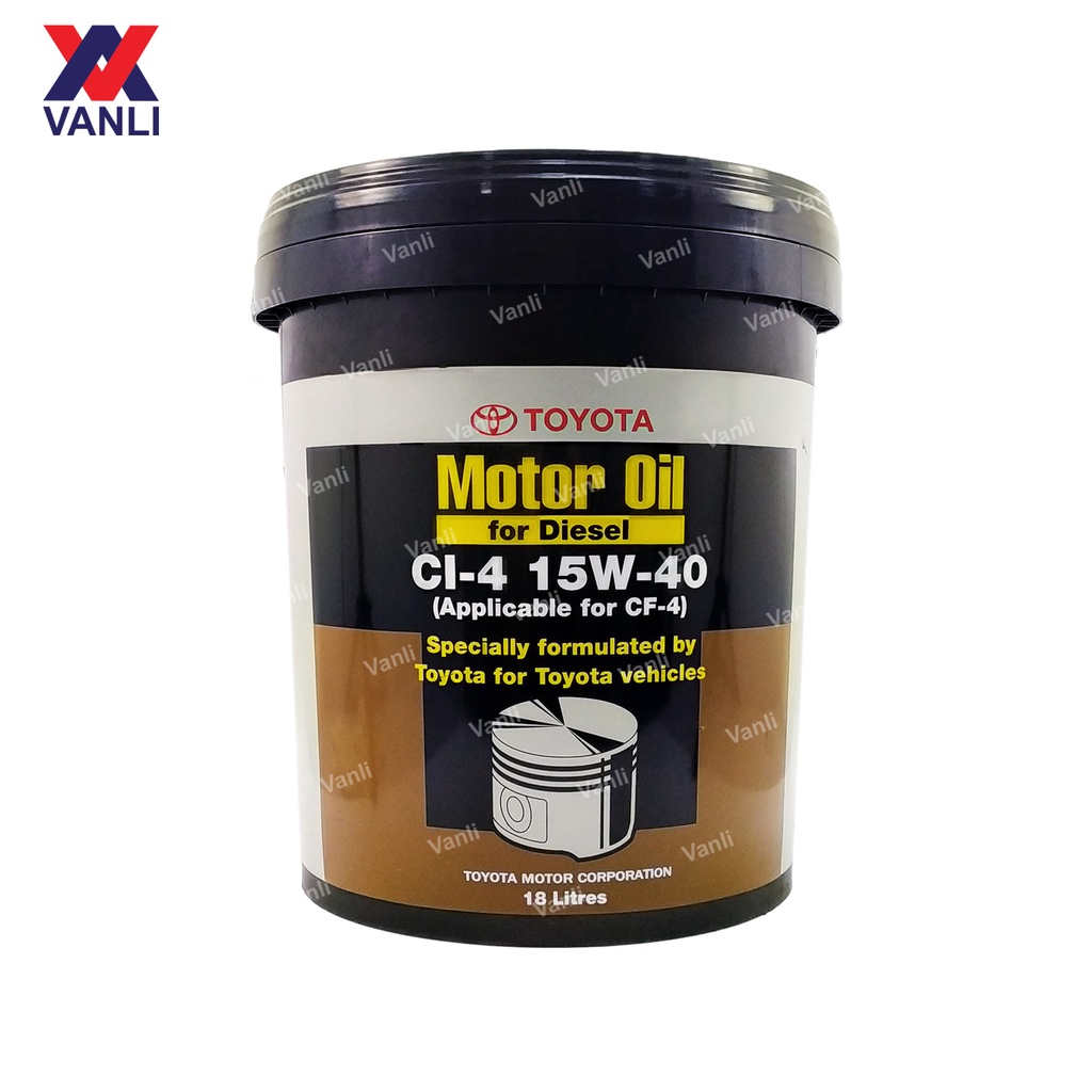 Toyota Genuine Diesel Mineral Engine Oil CI-4 CF-4 15W40 18L For Toyota ...
