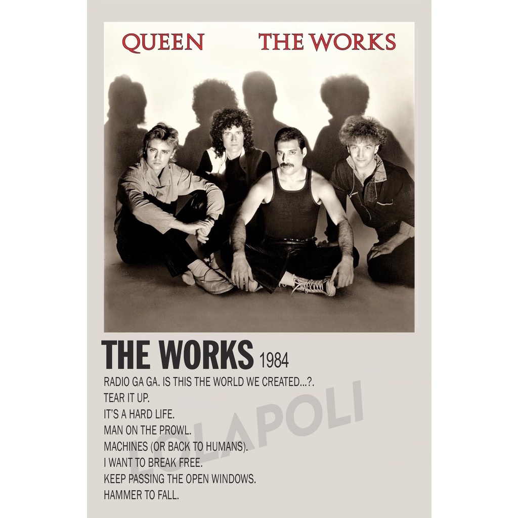 The Works - Queen Album Cover Poster | Shopee Malaysia
