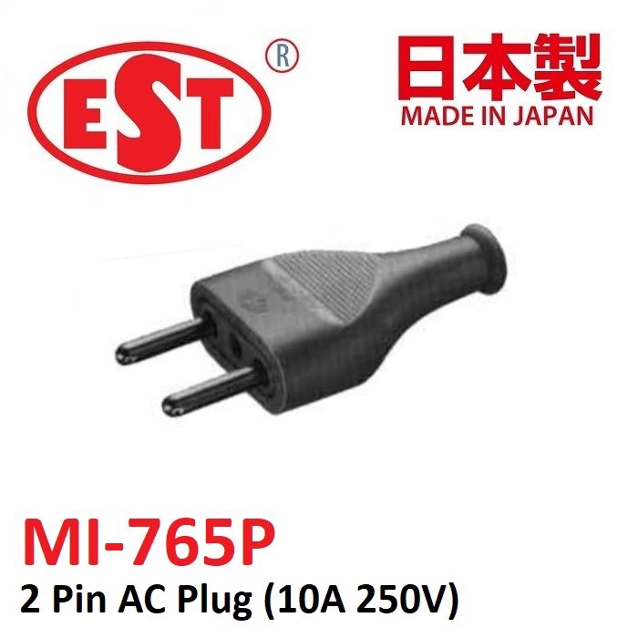 EST 2 Pin Plug (Male) / Socket (Female) 10A 250V | Shopee Malaysia