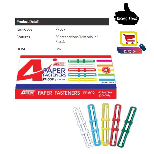 Astar / Niso / Suremark Paper Fastener PF-509 /SQ-9080C | Shopee Malaysia