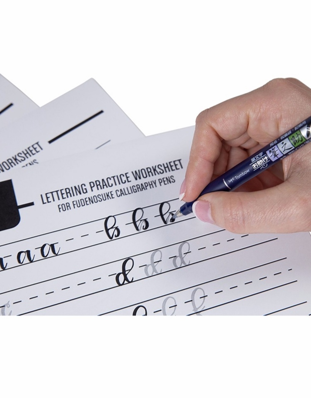 Brush Lettering Practice Papers with Guidance English Calligraphy ...