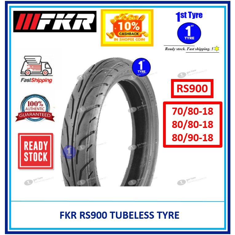 TAYAR FKR RS900 TUBELESS (BUNGA TAJAM) 70/80-18, 80/80-18, 80/90-18 ...