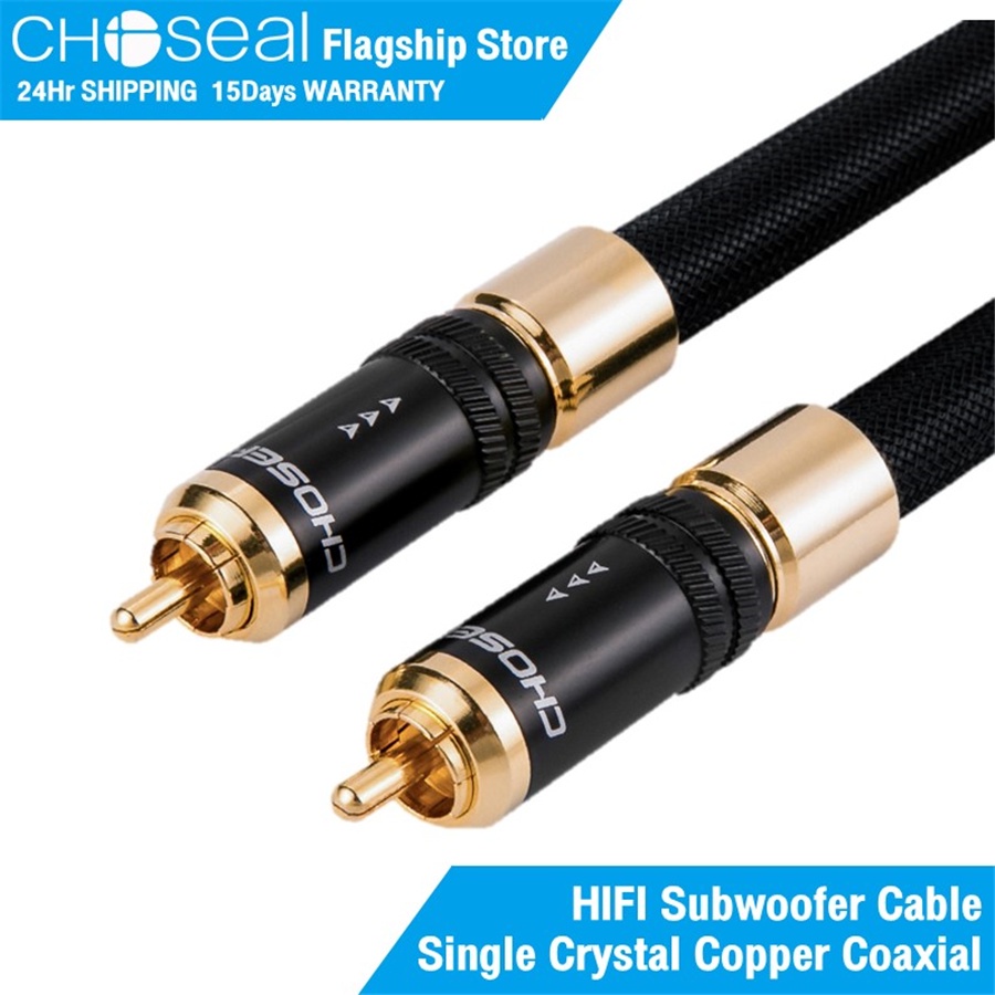 Choseal HiFi Coaxial Cable Professional Subwoofer Wire 6N High Purity ...