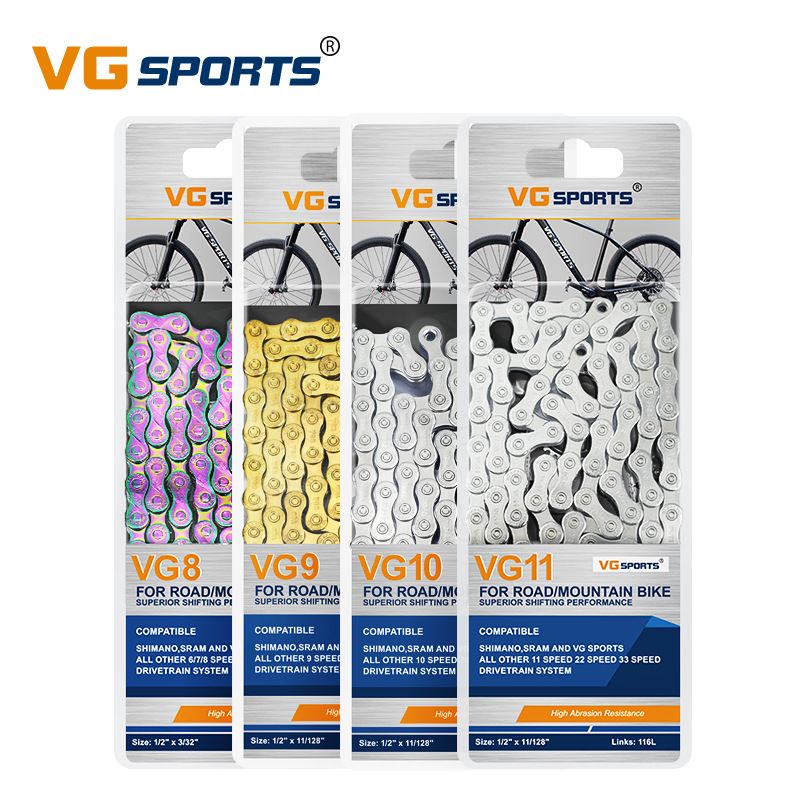 VG Sport Bicycle Chain 6/7/8/9/10/11 speed 116L Chain Cycling Bike Part ...