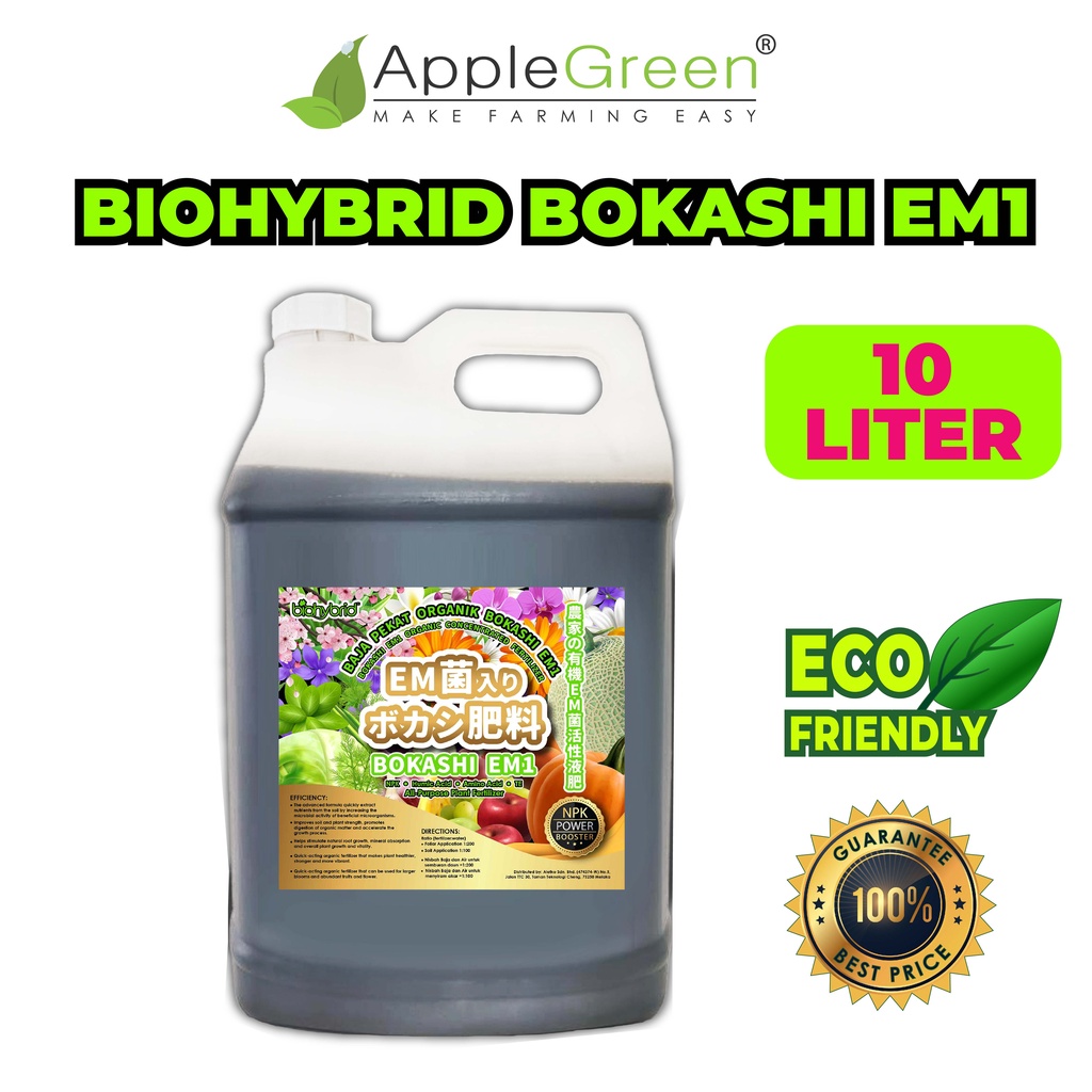 10 Litre 🔥BOKASHI EM1🔥 Baja Bokashi Organik Cecair/SEMBURAN PERTUMBUHAN/ Organic Liquid ...