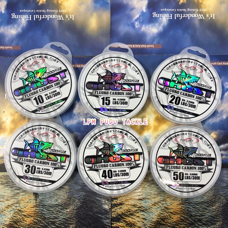 FIXORY 30M GHOST 100% FLUOROCARBON LINE | Shopee Malaysia