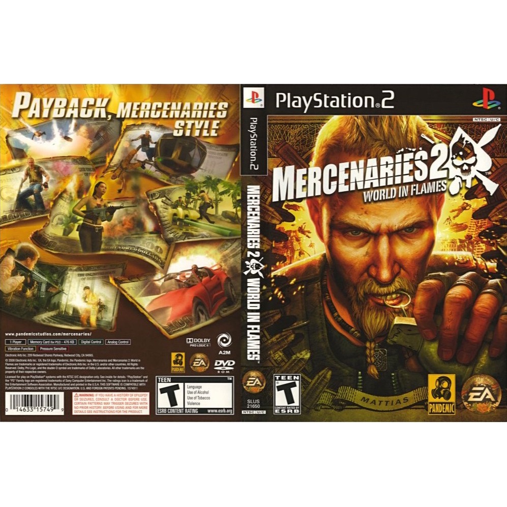 🔥PS2 CD DVD Games🔥 Mercenaries 2 world in flames (Dvd Game) | Shopee ...