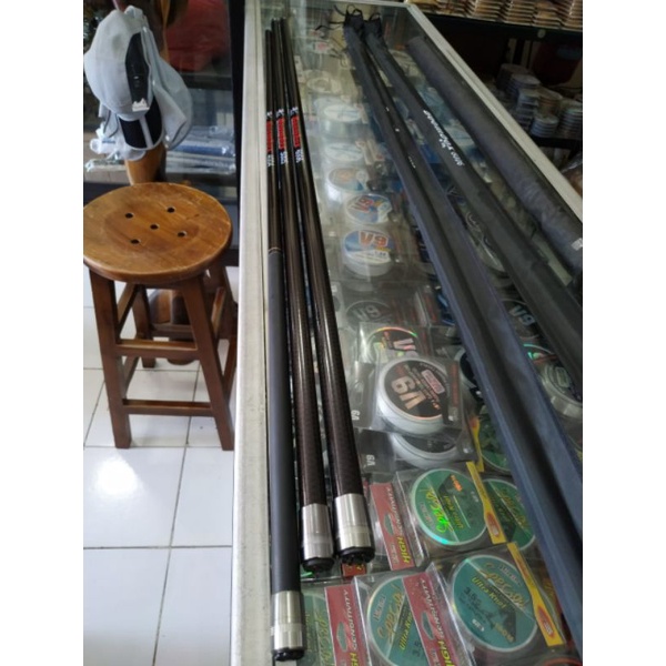 Scorpion Boombox Tile Rod Length 4,5,6,7 Meters full carbon Long Rigid ...