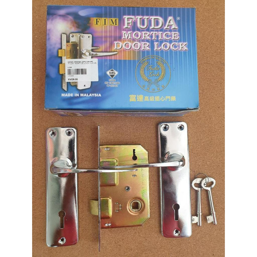 FUDA Mortise Door Lock 2 Level (Made In Malaysia) | Shopee Malaysia