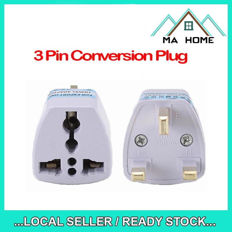 MA Home 3 Pin Fast Charging International Travel Conversion Plug ...