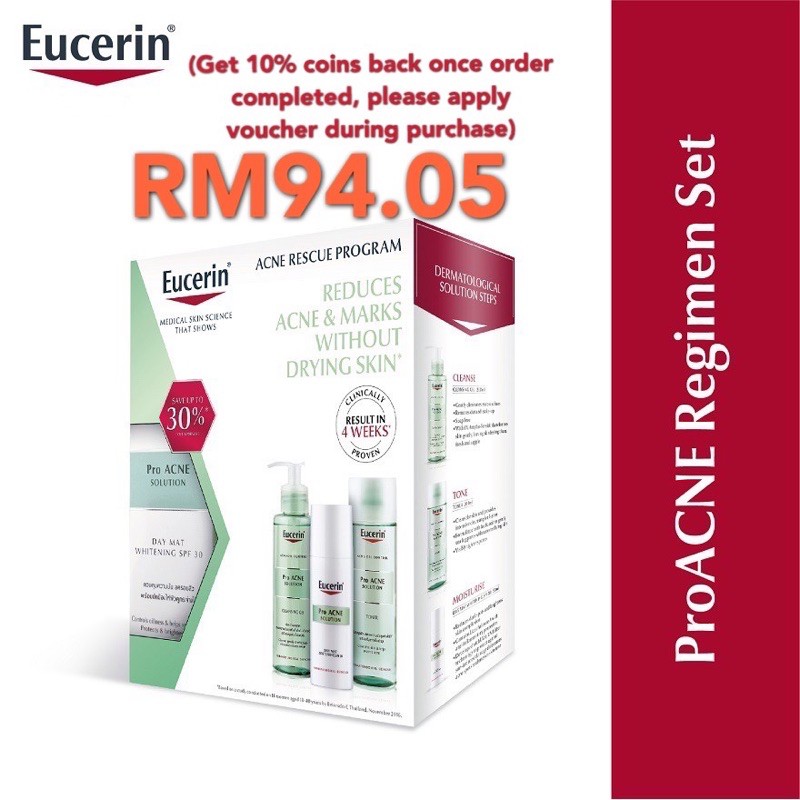Eucerin Pro Acne Regimen Set | Shopee Malaysia