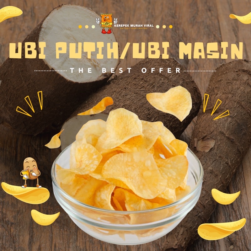 KEREPEK UBI PUTIH / UBI MASIN ( ubi original ) 500G & 1KG | Shopee Malaysia