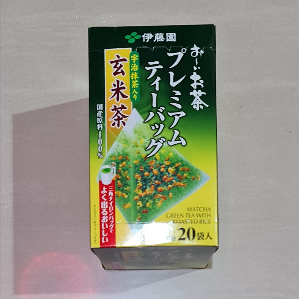 Itoen Ito En Matcha Green Tea with Roasted Rice Tea Bags 20 x 2.3 Grams ...