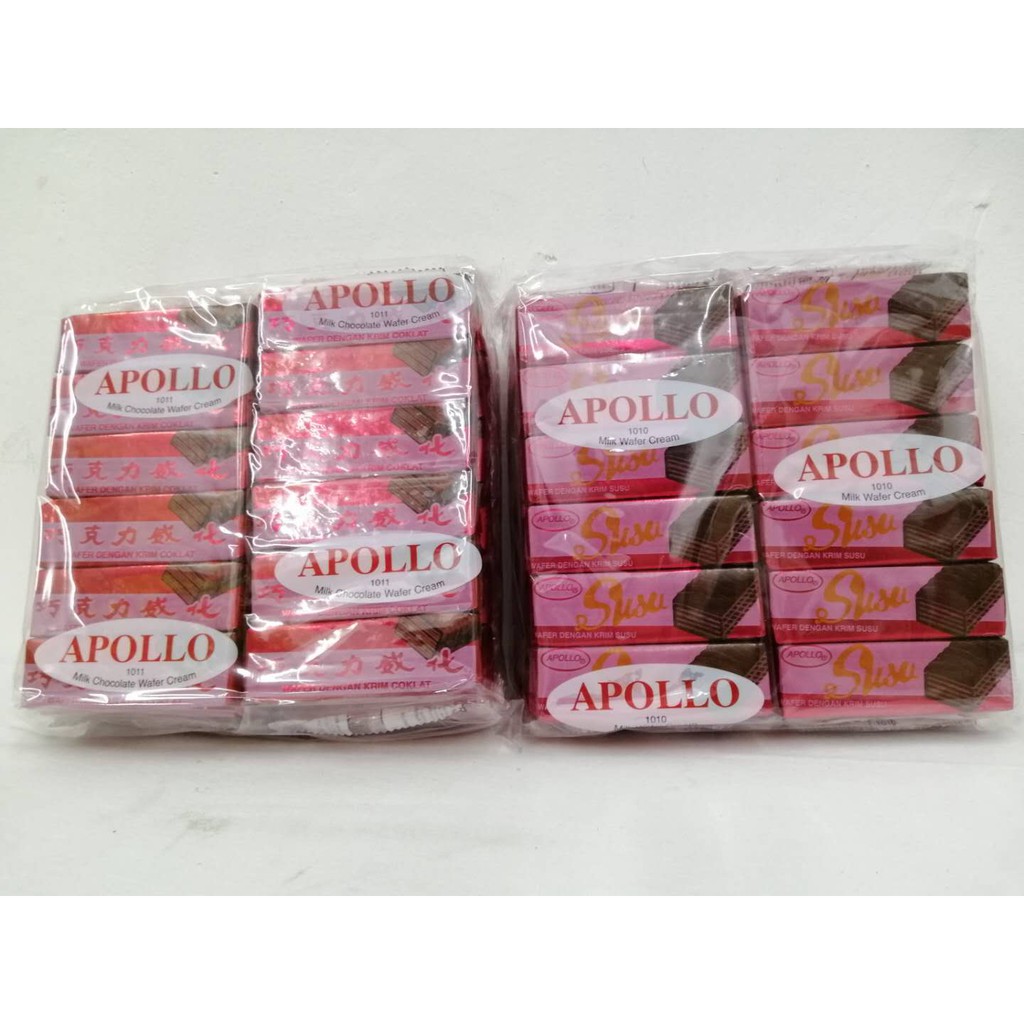 Apollo chocolate wafer cream(12Gx48pcs) | Shopee Malaysia