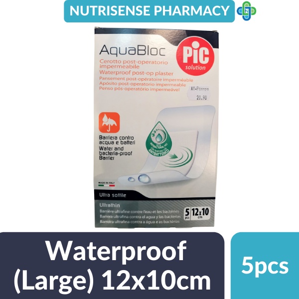Pic Solution Aqua Bloc Waterproof Post op Plaste [12 x 10cm] {5pieces ...