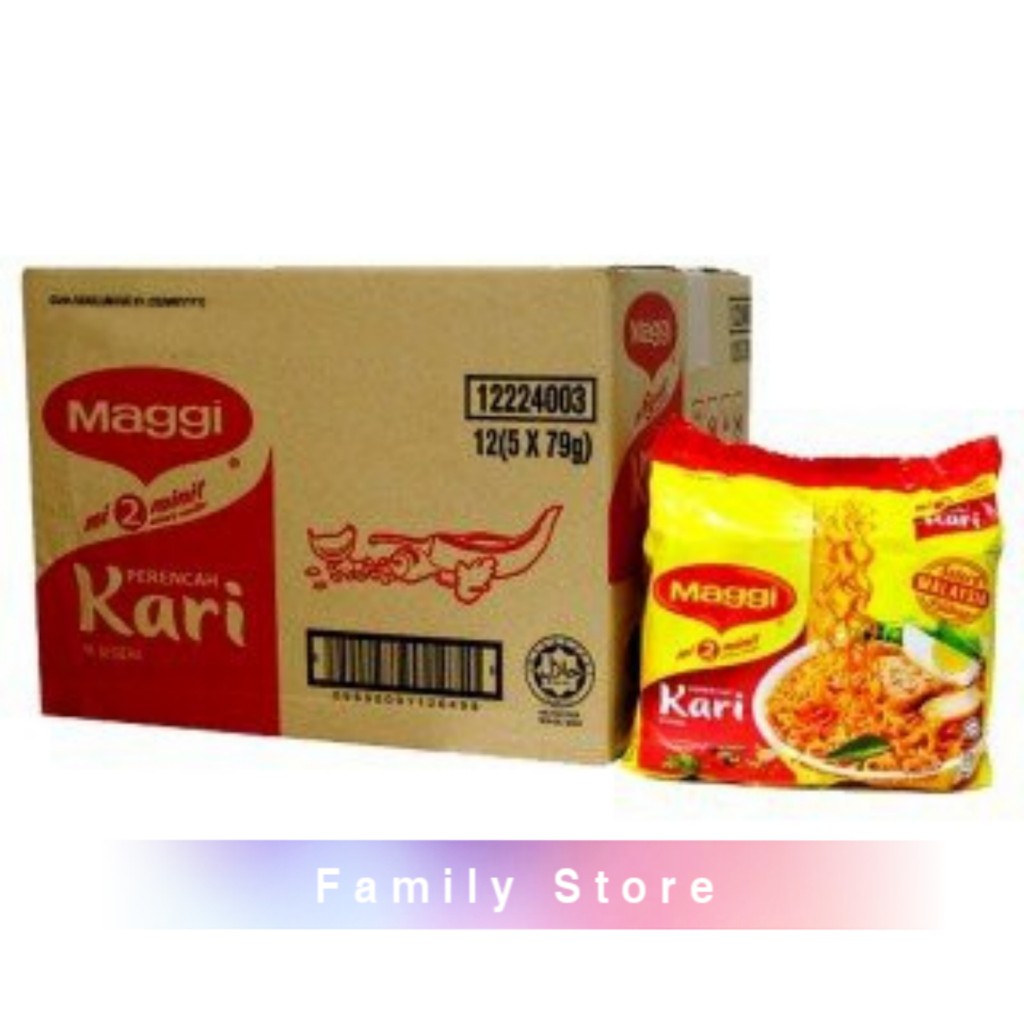 MAGGI Two Minute Curry 1 carton (12 x 5 packs x 79g) | Shopee Malaysia