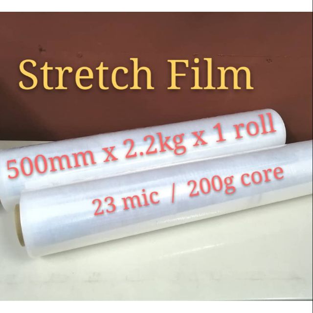 Stretch Film,Black Film 500mm x 2.2kg x 6 Rolls(1 Carton) | Shopee Malaysia