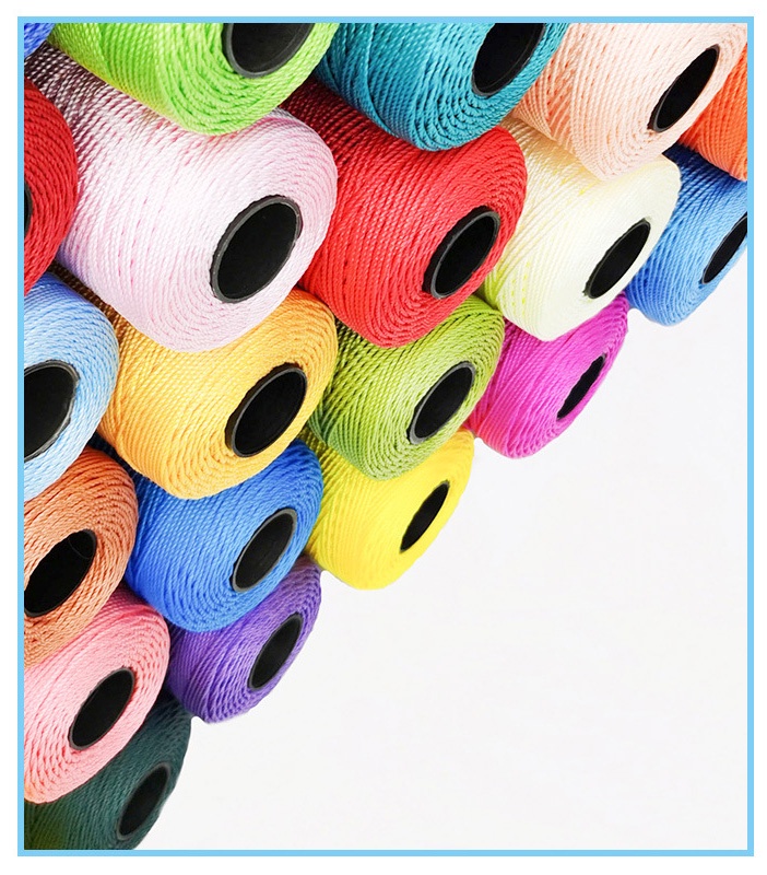 45 Color 3ply 100g+- Nylon Yarn Benang Nilon Nylon Yarn 100g+-/Roll ...