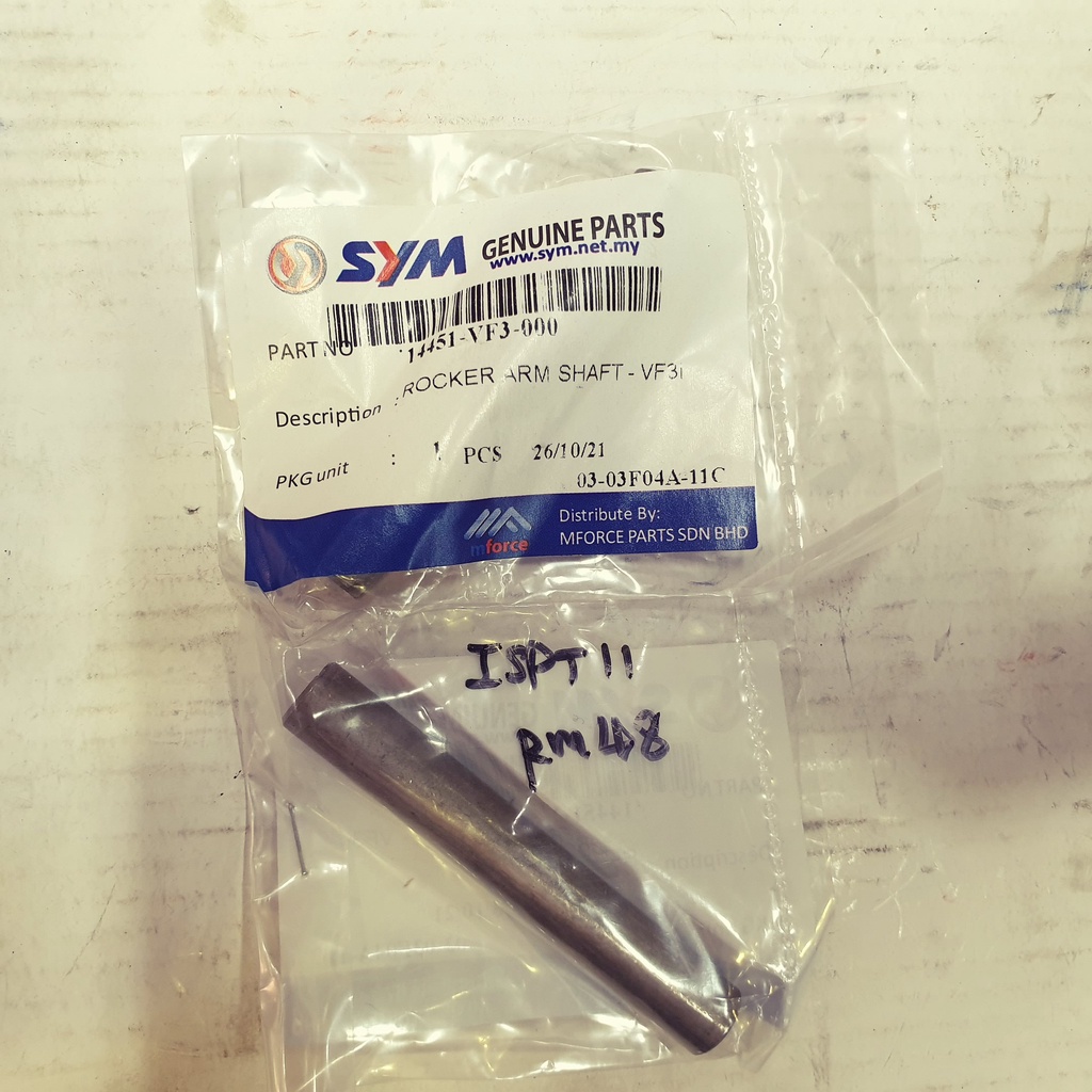 SYM VF3I 185CC V1/V2/LE MODEL ROCKER ARM PIN 100%ORIGINAL SYM | Shopee ...