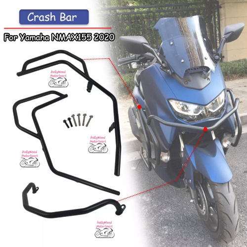 "READY STOCK" YAMAHA NMAX155 (2021) v2 ANTI CRASH BAR CRASHBAR NMAX 155 ...
