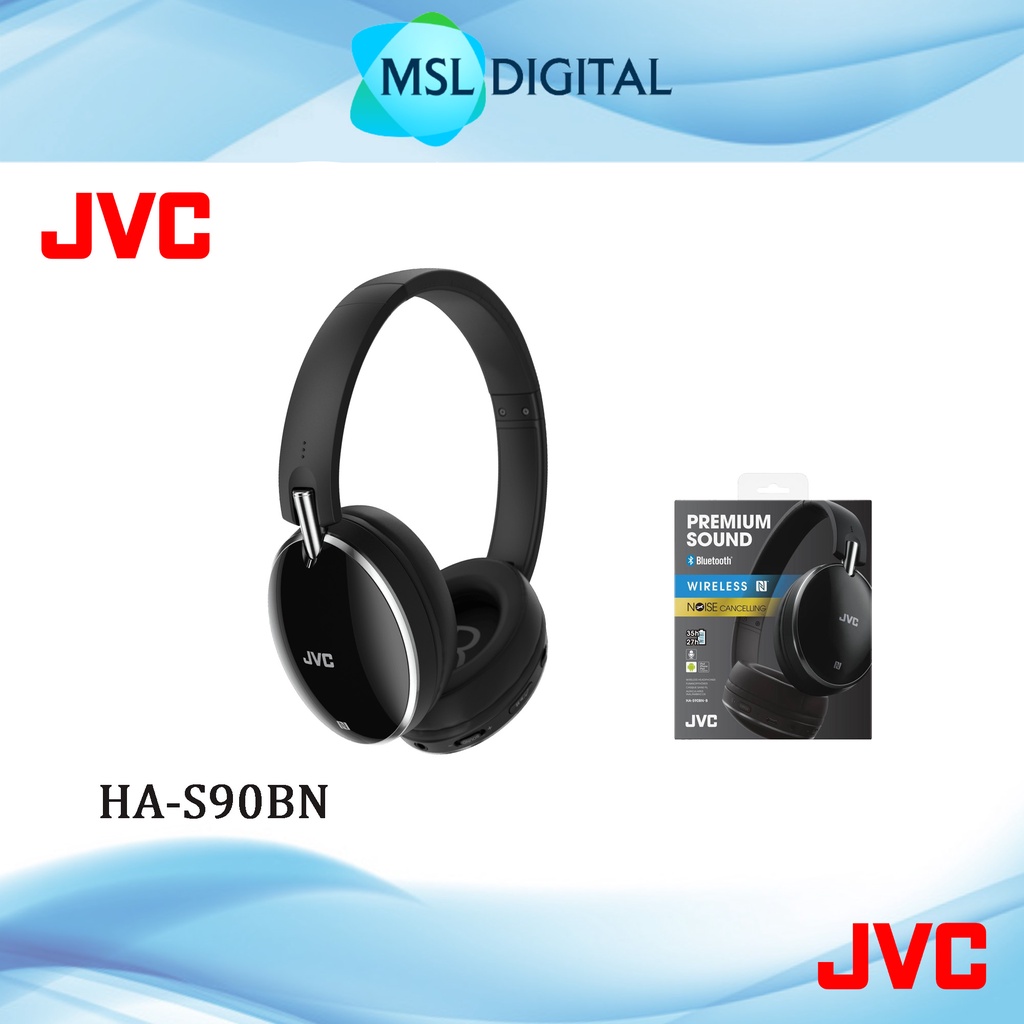 JVC HA-S90BN JVCHAS90BN JVCS90BN Bluetooth Wireless Over-Ear Headphones ...