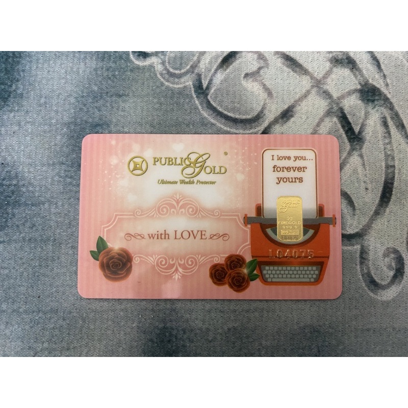 Public Gold 1g Gold Bar 999 | Shopee Malaysia