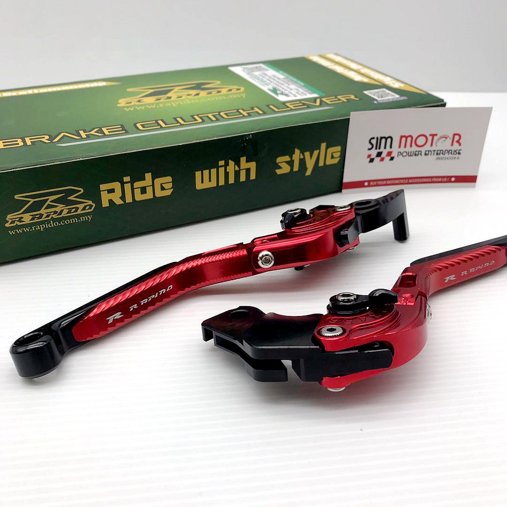 RAPIDO EXTENDABLE BRAKE CLUTCH LEVER -PULSAR NS200 RS200 (REBL100D ...