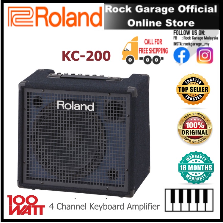 Roland KC-200 - 100 Watt 12", 4 Channel Keyboard Amplifier (KC200/KC ...