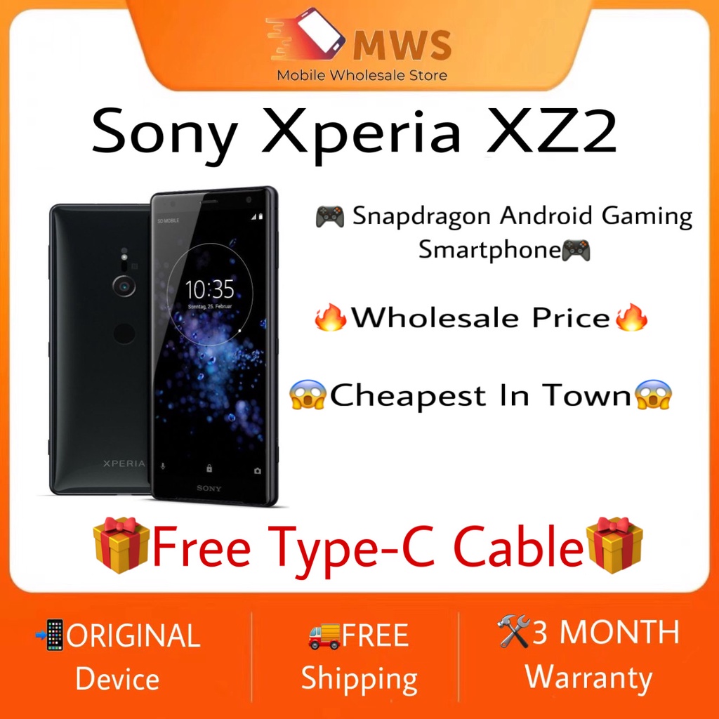 🚚🇲🇾🔥CRAZY PROMOTION🔥Sony Xperia XZ2 5.7"Inch 4+64GB Snapdragon 845 Gaming Android Smartphone ...