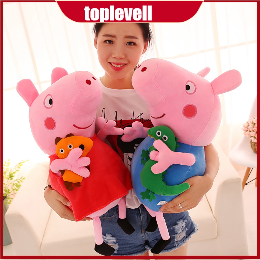 🌼TP 20cm Peppa Pig Plush Toy George Soft Stuffed Soft Dolls Family ...