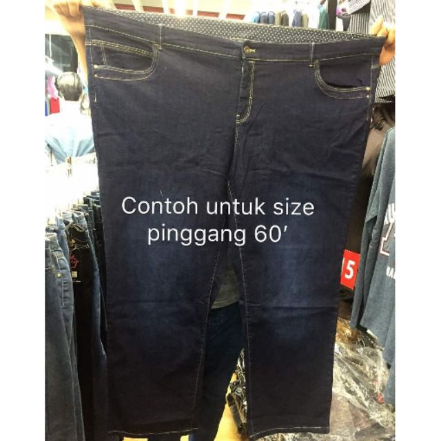 Maria Plussize Jeans ( XL-8XL) | Shopee Malaysia