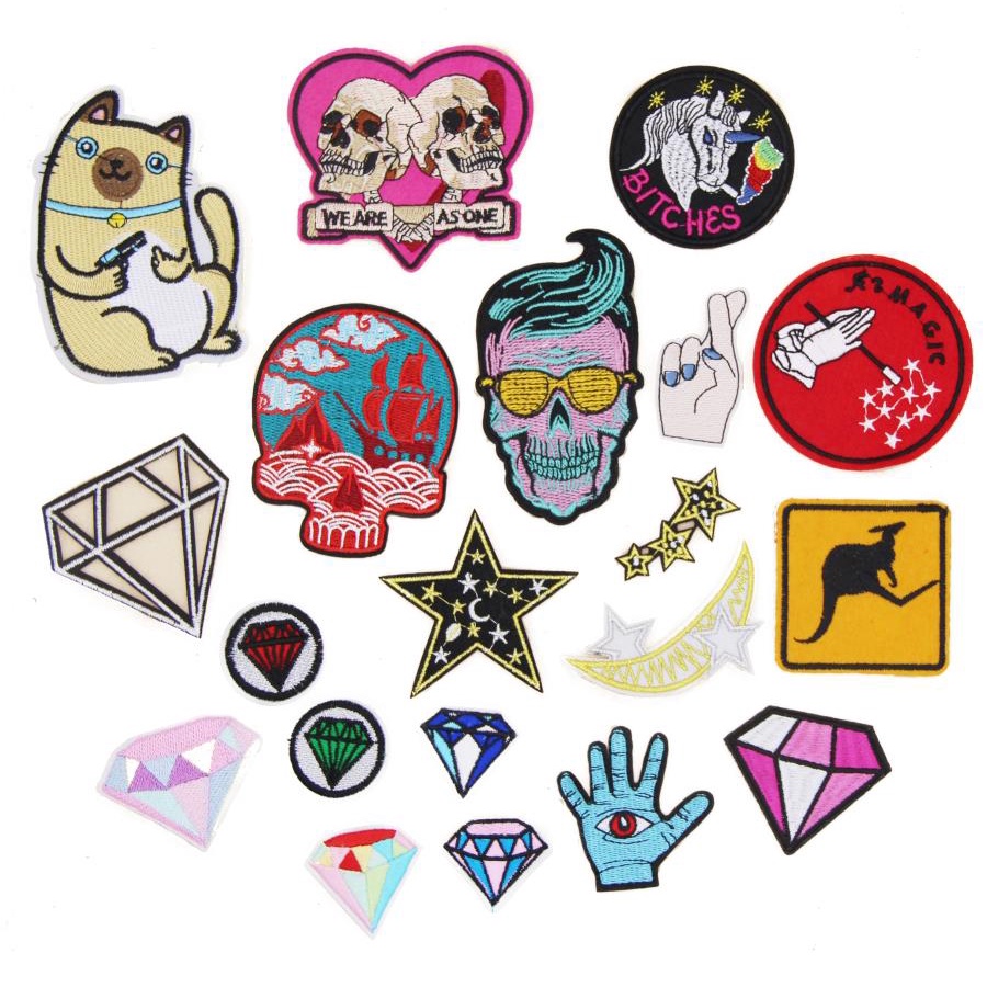 Vertical Middle Finger Dog Palm Eyes Skull Masonry Star Moon Unique ...