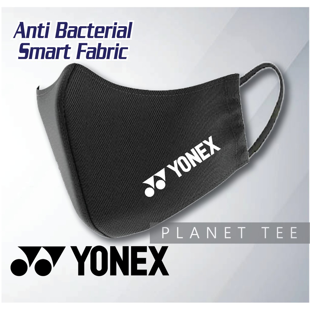 Badminton Sport 3 Layer Washable Facemask Fabric Face Mask | Shopee ...