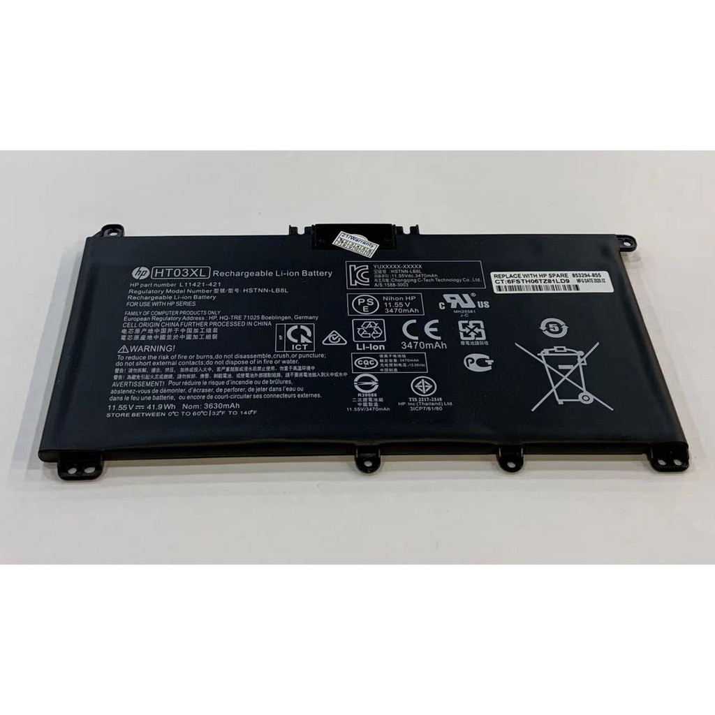 HP HT03XL FOR 14-CE CF CK CS CR ORIGINAL BATTERY | Shopee Malaysia