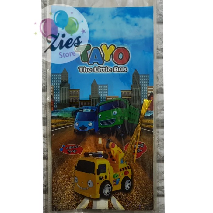 Plastic birthday snacks / plastic gifts / plastic tayo bus souvenirs ...