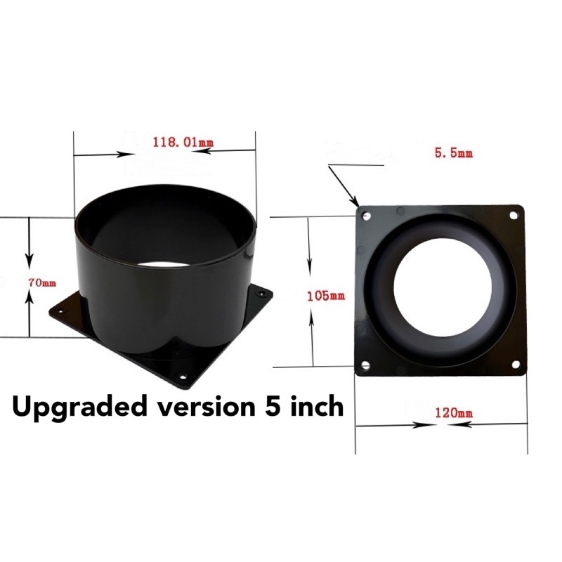 Upgraded Version Antminer Fan Shroud Duct Cooling Ducting Vent Shroud ...