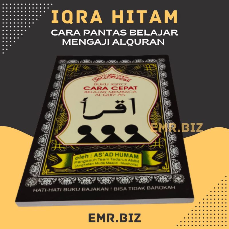 IQRA EDISI LENGKAP 1-6 KAEDAH MUDAH BELAJAR AL-QURAN ( IQRO HITAM ...