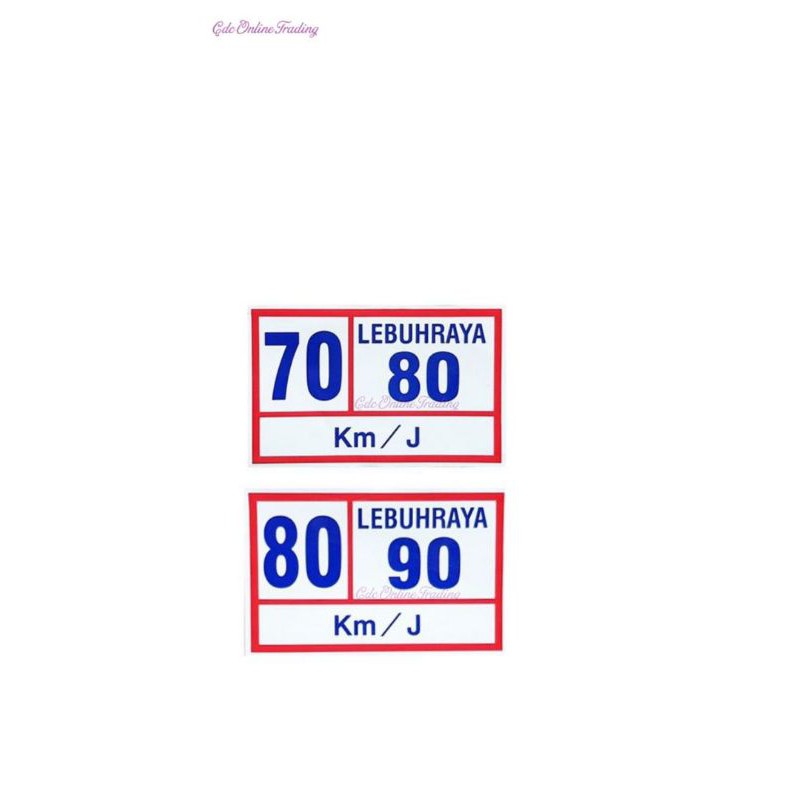 Lorry Vehicle Sticker Speed Limit (70/80Km/j-80/90Km/j) | Shopee Malaysia