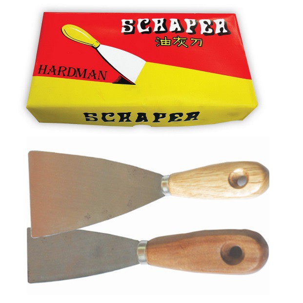 Steel Scrapper With Wooden Handle Pengikis Cat Besi Paint Putty Drywall ...
