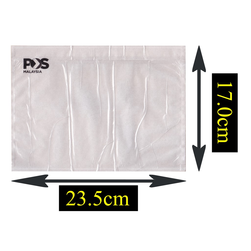 PosMalaysia Consignment Note / Air Waybill plastic pouch (Suitable for ...