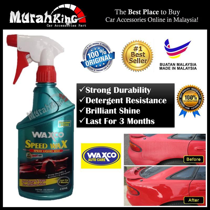 [Genuine] Waxco Speed Wax Spray Type Car Polish & Wax -430ml | Shopee ...