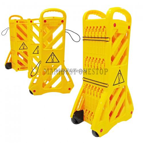 4M Safety Barricade Extendable Road Barrier Foldable Safety Divider ...