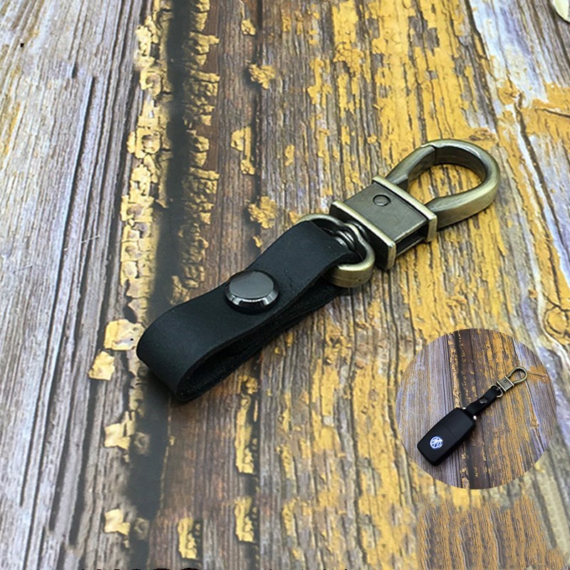 Keycord Luxury Leather Keychain Casual Handmade Cowhide Strap Lanyard ...