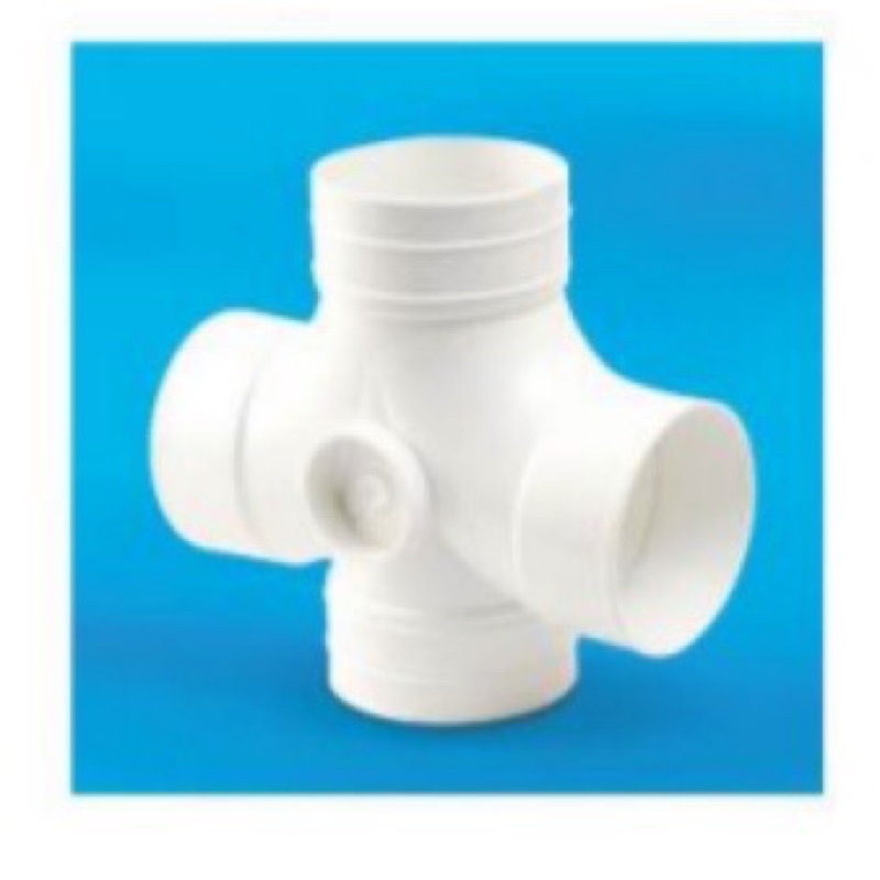 110mm x 110mm Upvc Cross Tee Joint Pipe Connector 4" x 4" 100mm x 100mm ...