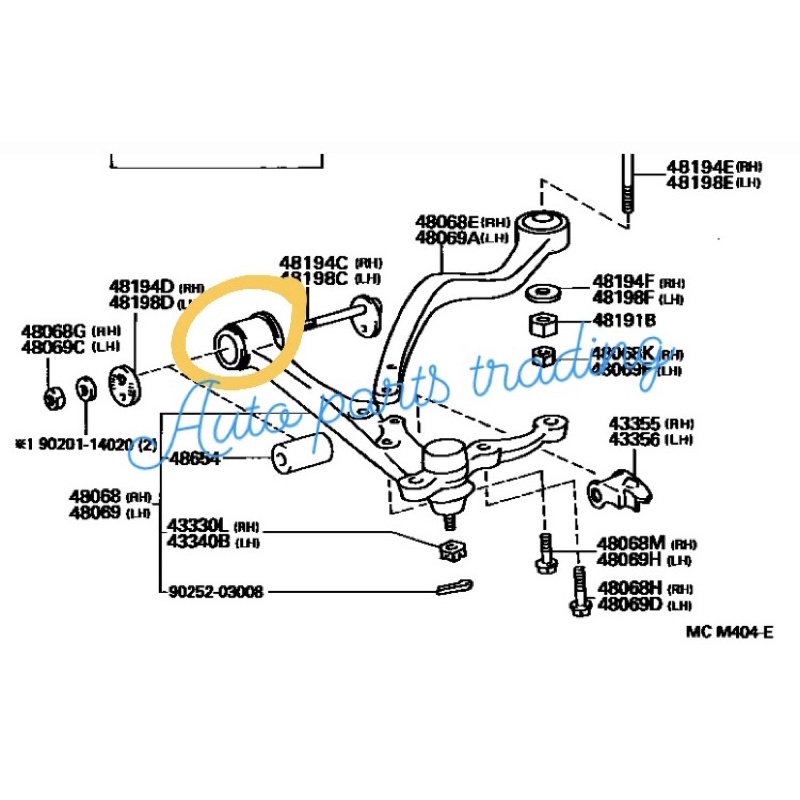 LEXUS GS300 TOYOTA ARISTO JZS147 FRONT LOWER ARM BUSH | Shopee Malaysia