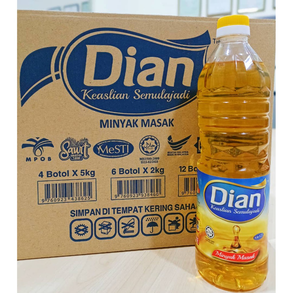 Minyak Masak DIAN - 1L x 12Botol | Shopee Malaysia