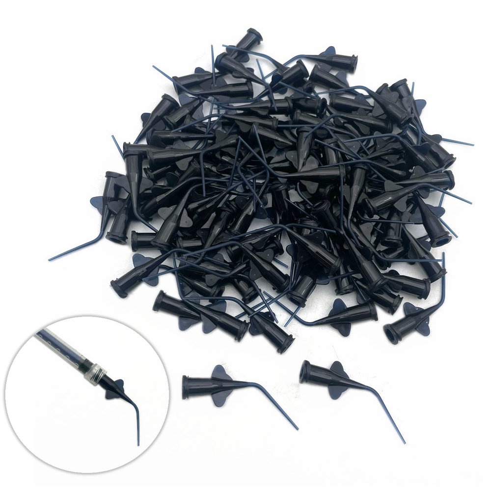 100pcs Dental Disposable Syringe Tip Irrigation Rinse Tips Dental ...