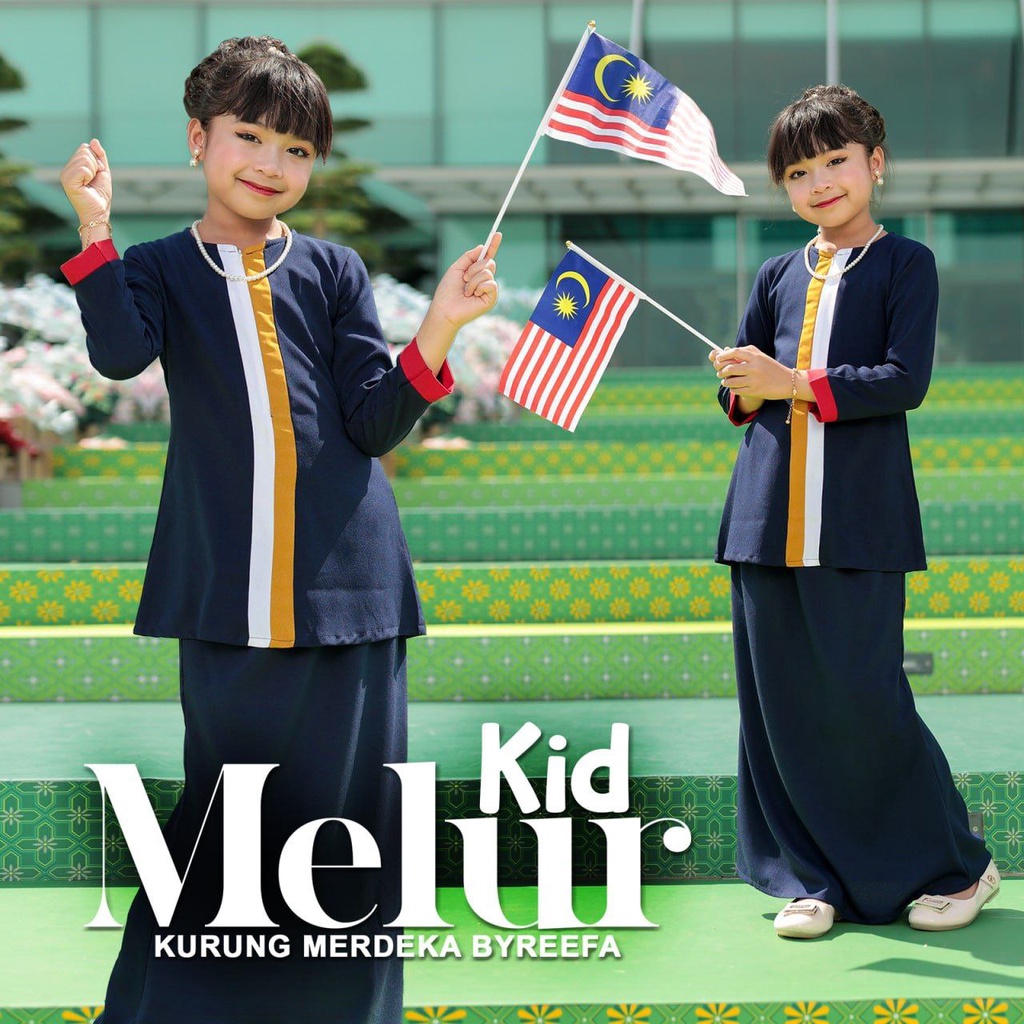 KURUNG MERDEKA for KIDS by BYREEFA 🎀 merdeka version kurung budak ...