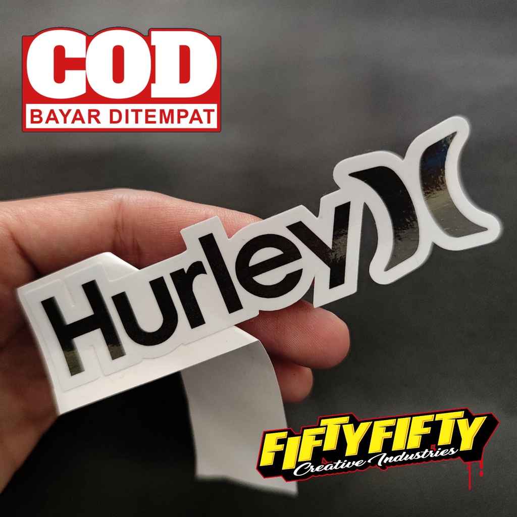Hurley Print Cut Stickers Waterproof Glossy Lamination Printing ...
